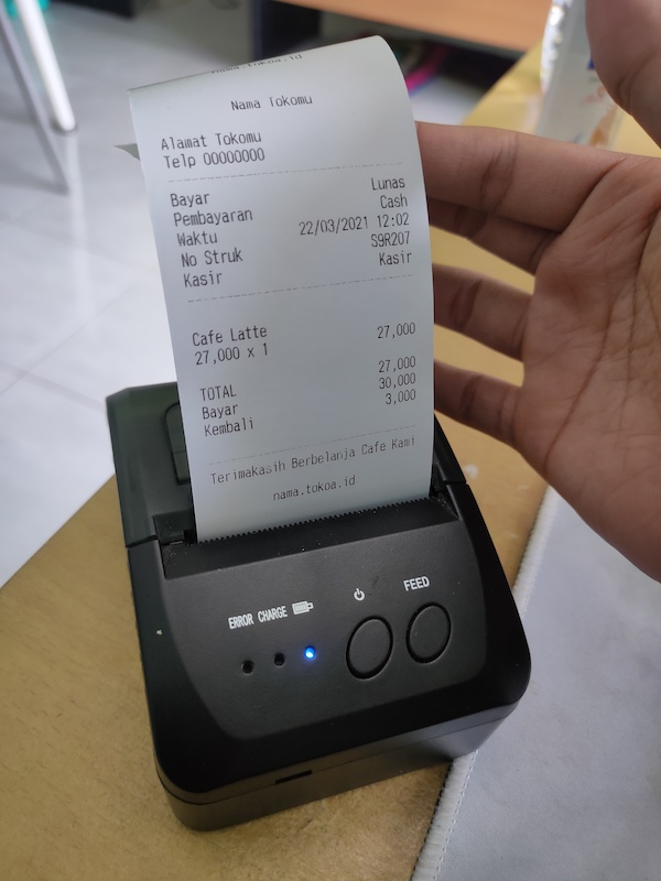 Cetak Struk ke Printer Bluetooth Aplikasir - Blog Aplikasir