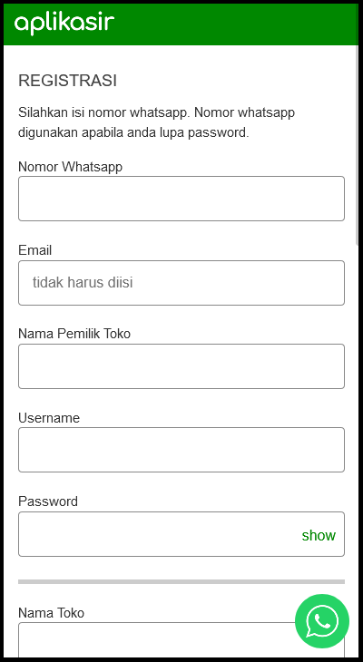 Panduan Registrasi dan Login - Blog Aplikasir