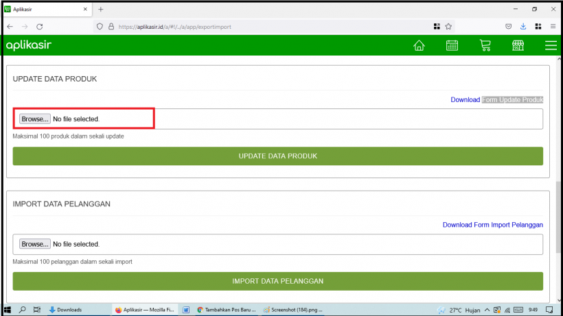 Panduan Import Update Data Produk - Blog Aplikasir