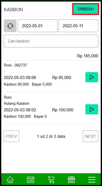 Panduan Mencatat Kasbon - Blog Aplikasir