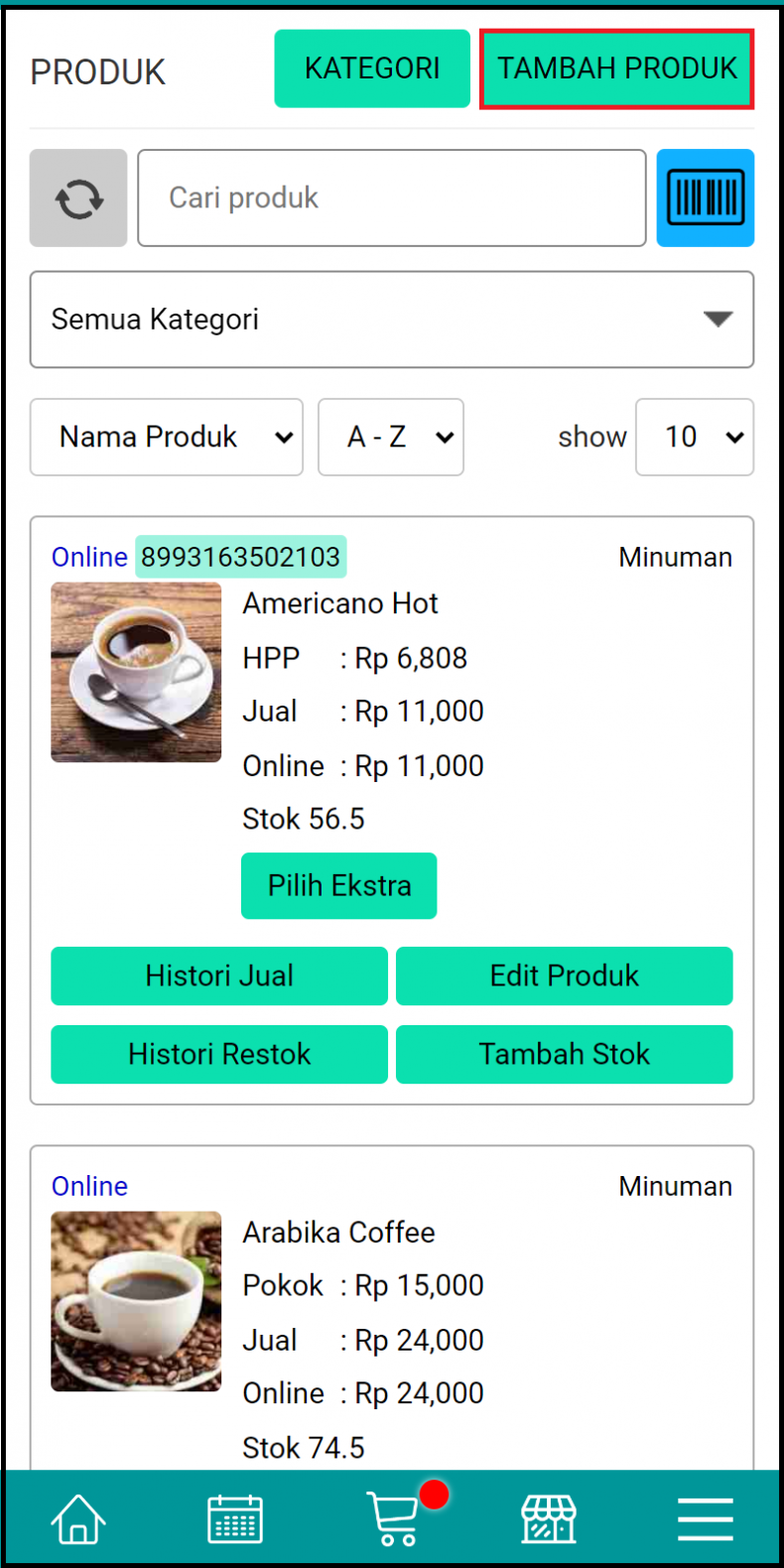 Panduan Ekstra Produk - Blog Aplikasir