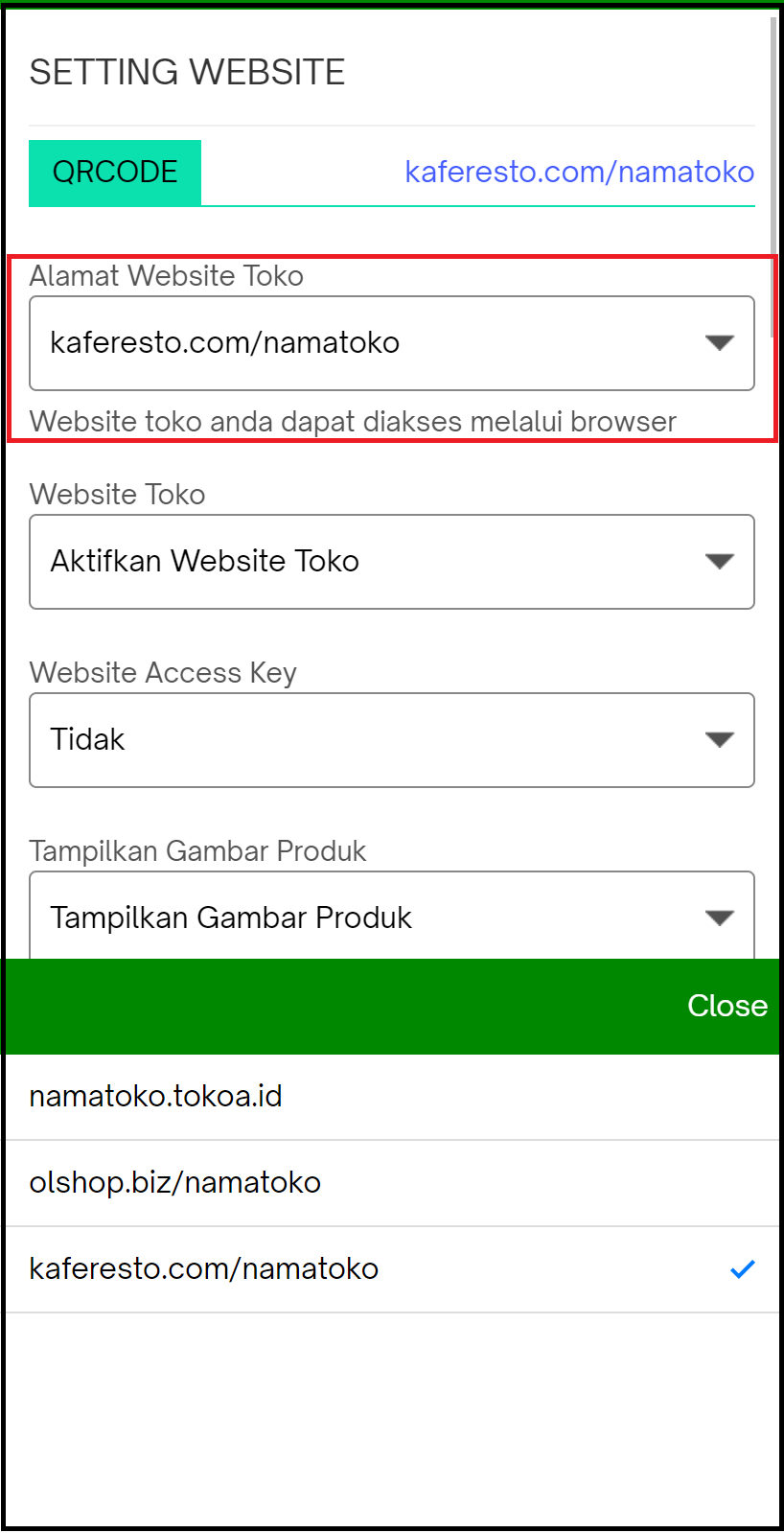 Panduan Setting Website dan Order Online Jenis Restoran - Blog Aplikasir