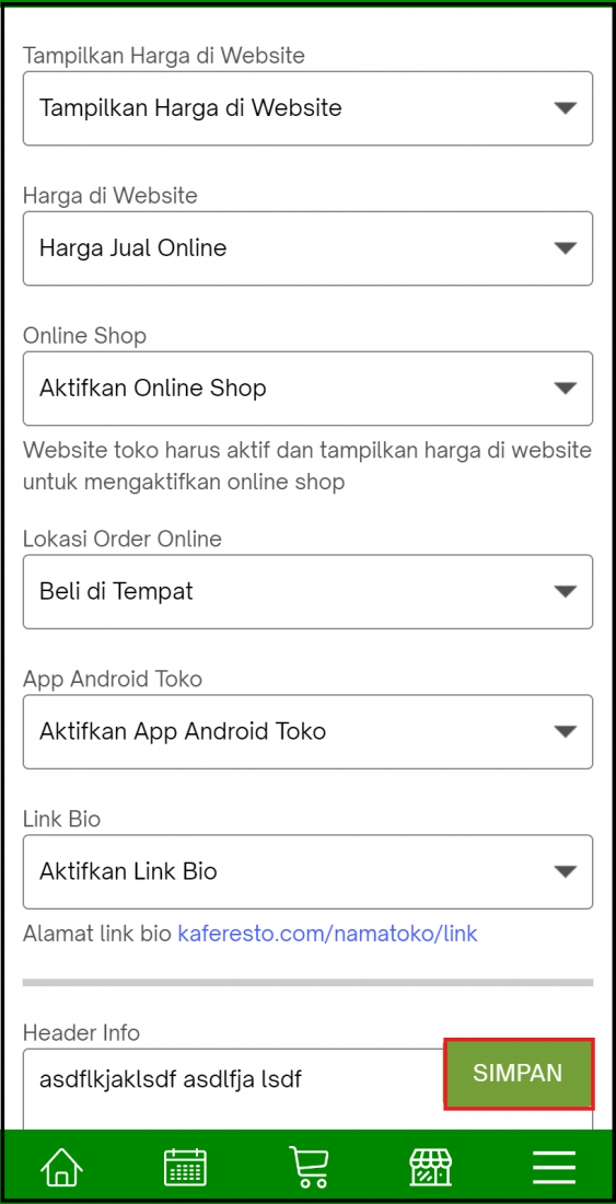 Panduan Setting Website dan Order Online Jenis Restoran - Blog Aplikasir