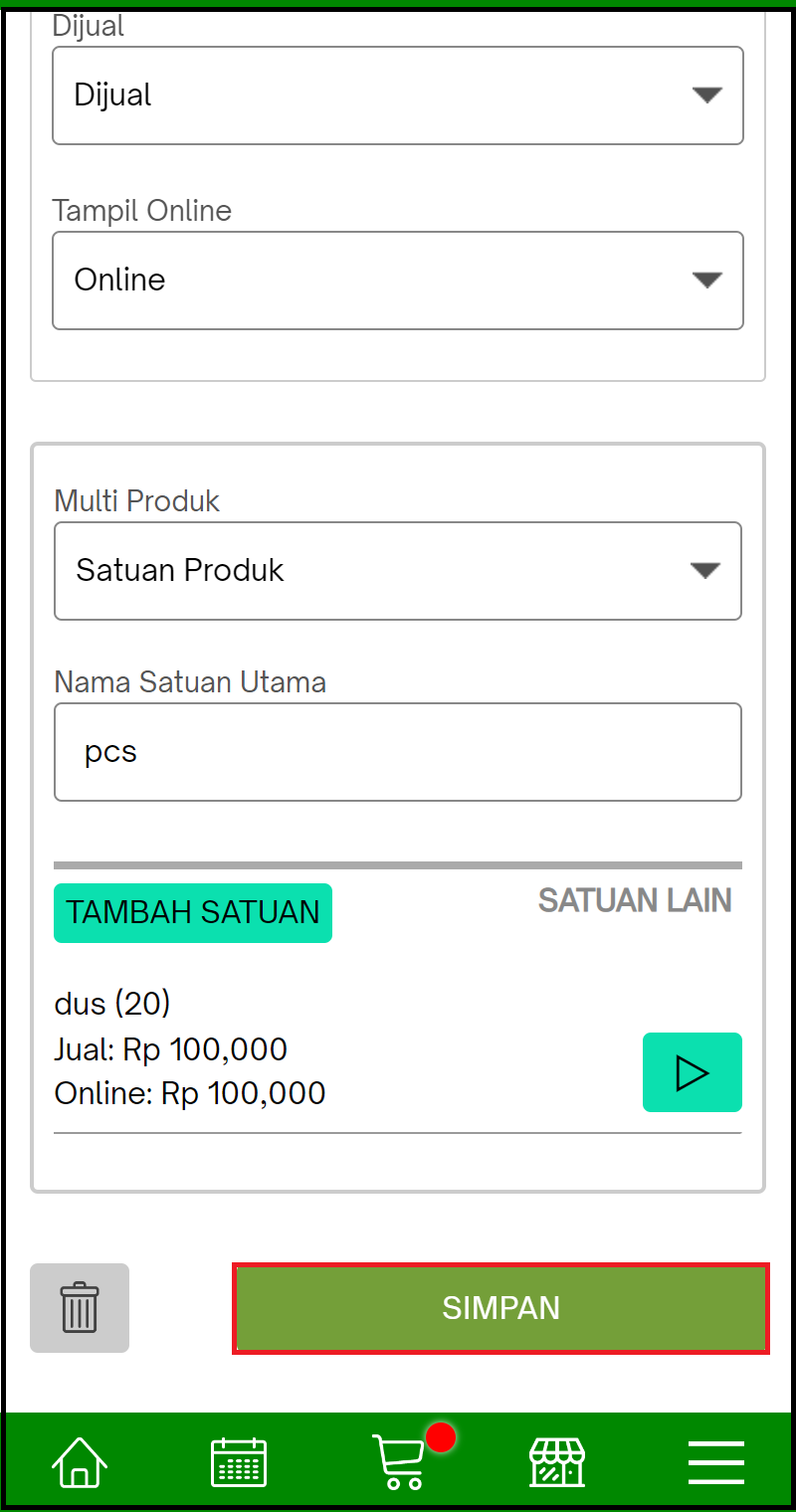 Panduan Produk Multisatuan Aplikasir - Blog Aplikasir