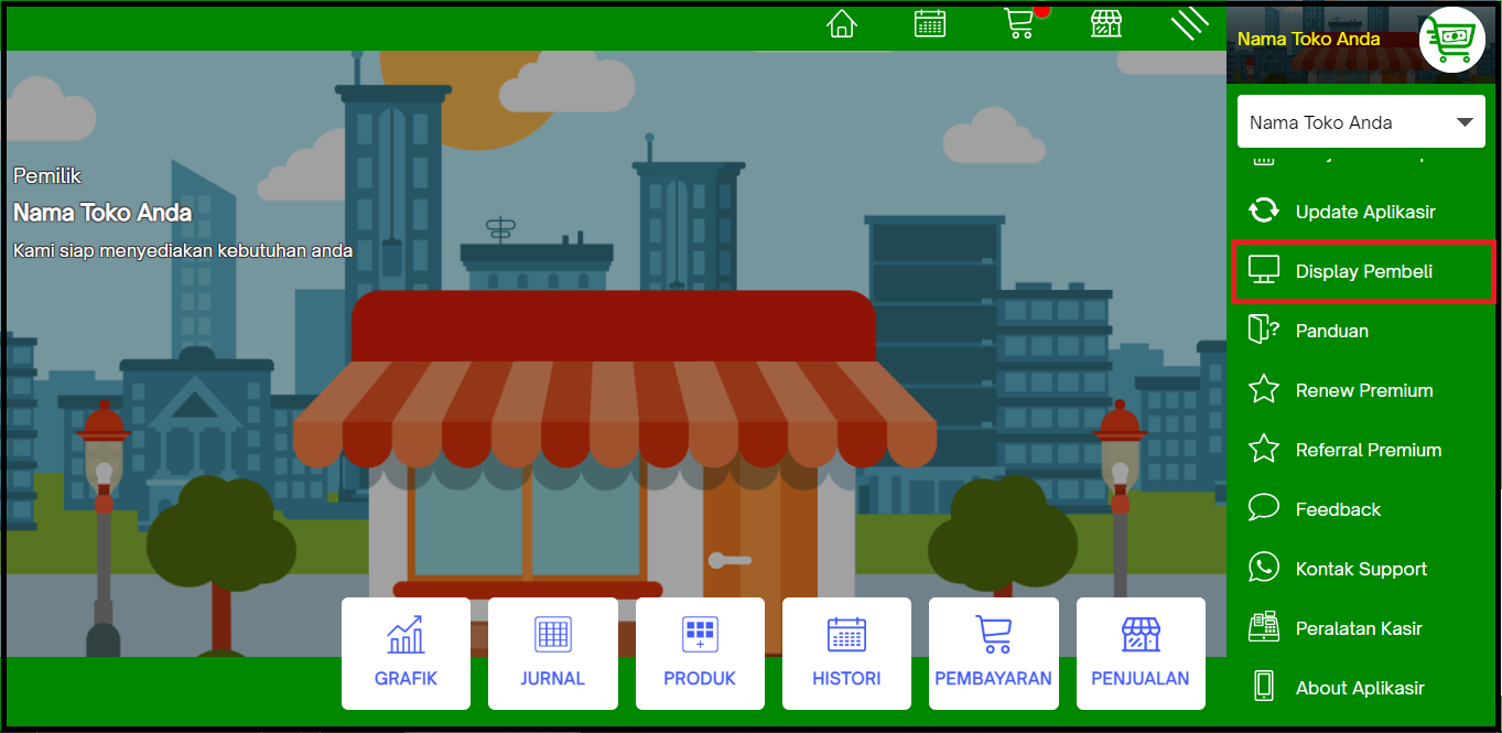 Panduan Display Pembeli Aplikasir - Blog Aplikasir