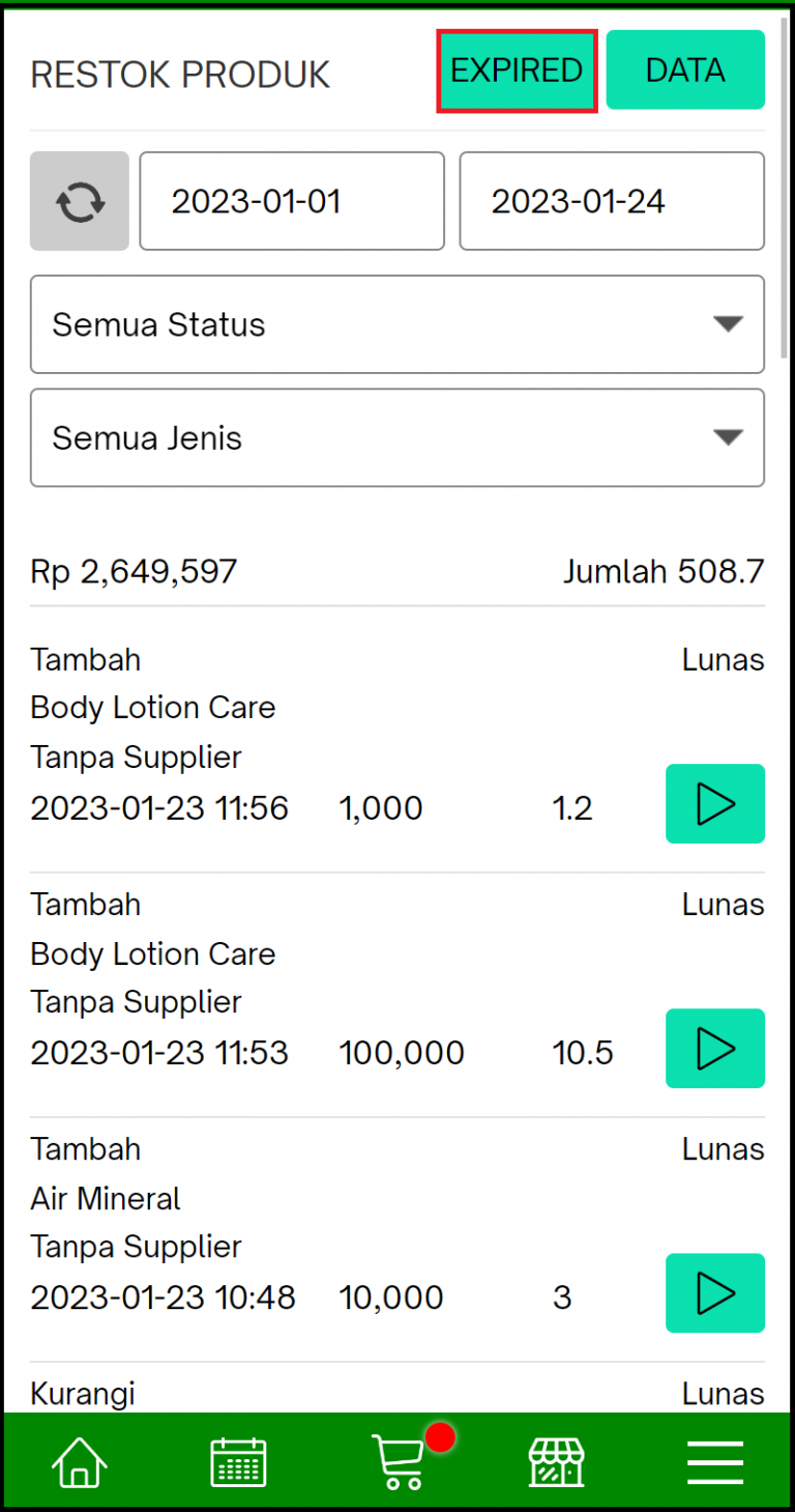 Panduan Expired Produk - Blog Aplikasir