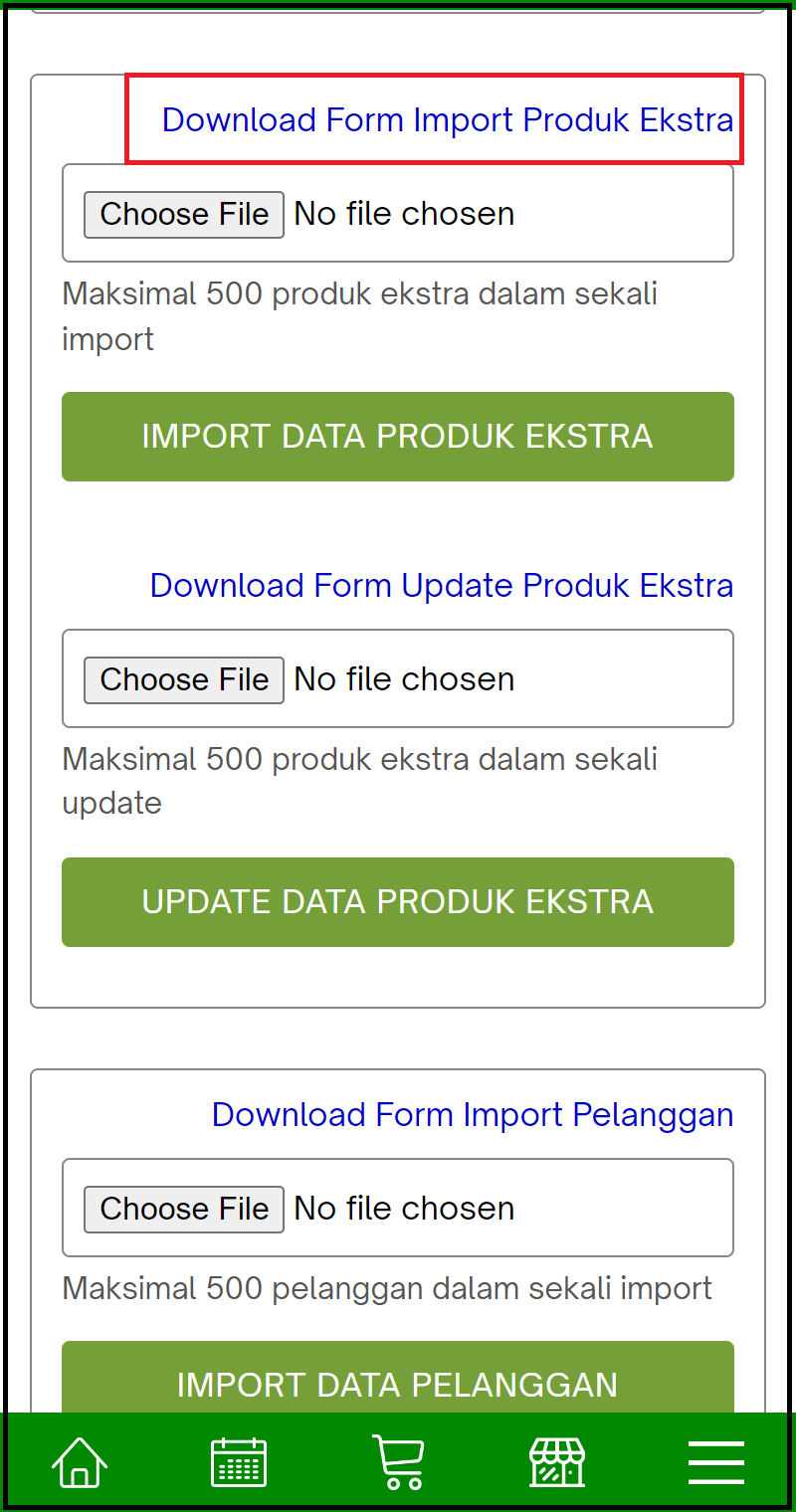 Panduan Export Import Produk Ekstra - Blog Aplikasir