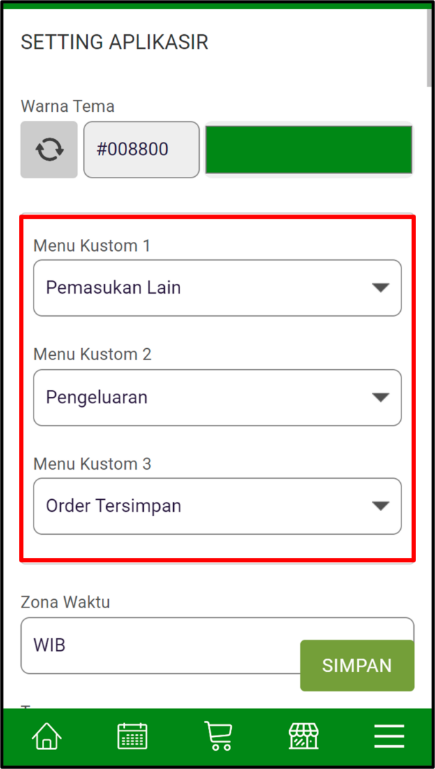 Panduan Menu Kustom - Blog Aplikasir