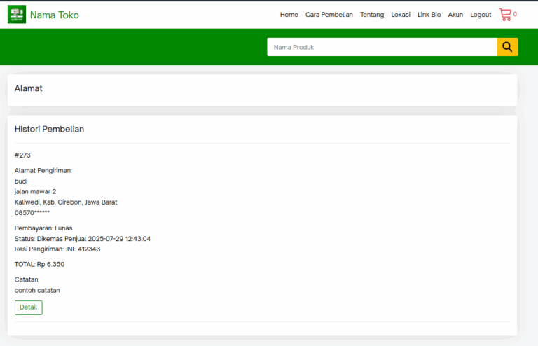Panduan Login Pelanggan Website Online Shop - Blog Aplikasir
